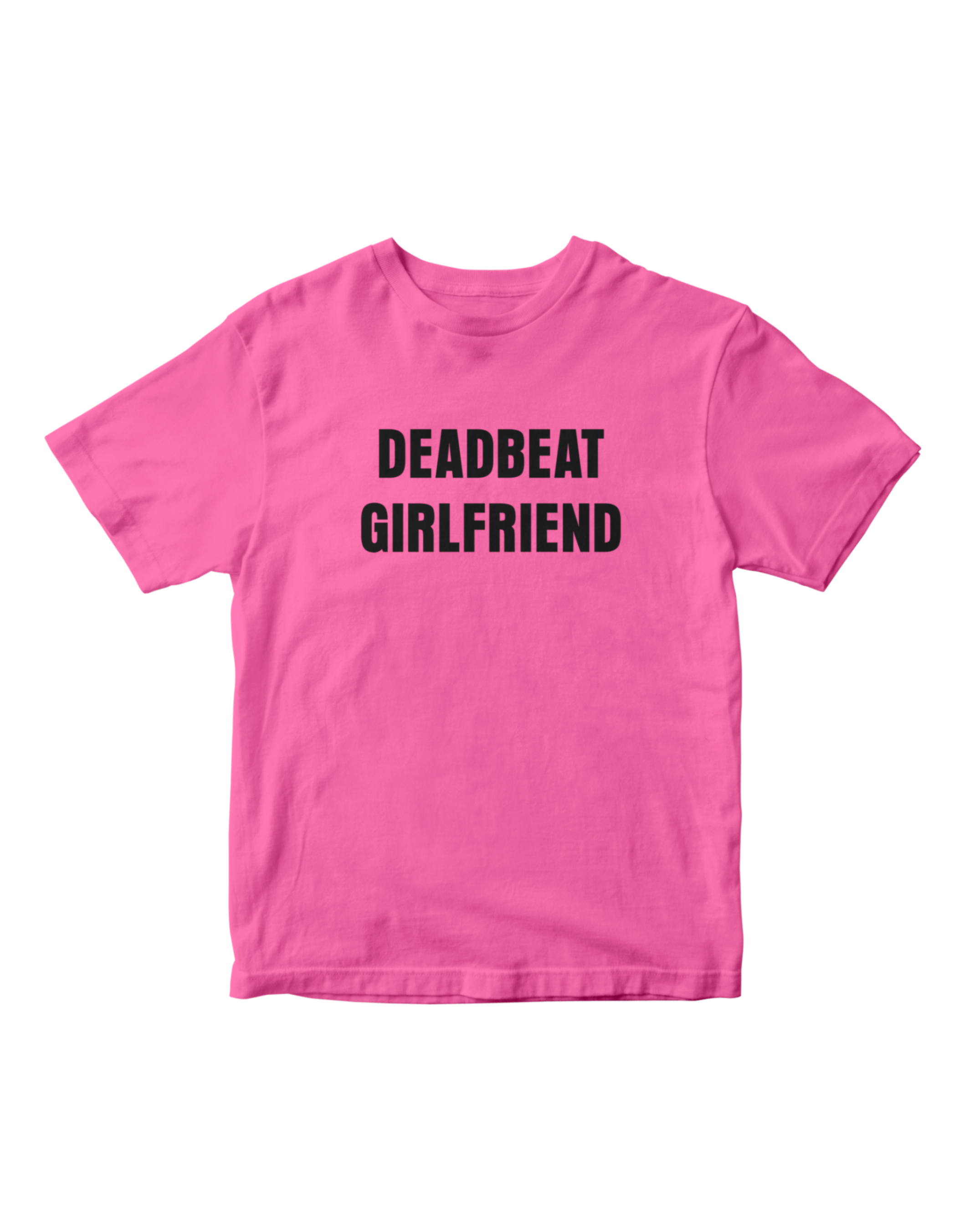 DEADBEAT GIRLFRIEND PINK BABY TEE – NO ACCESS